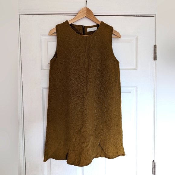 OLIVE | Dresses | Olive Clothing Short Dress In Textured 0 Cotton ...